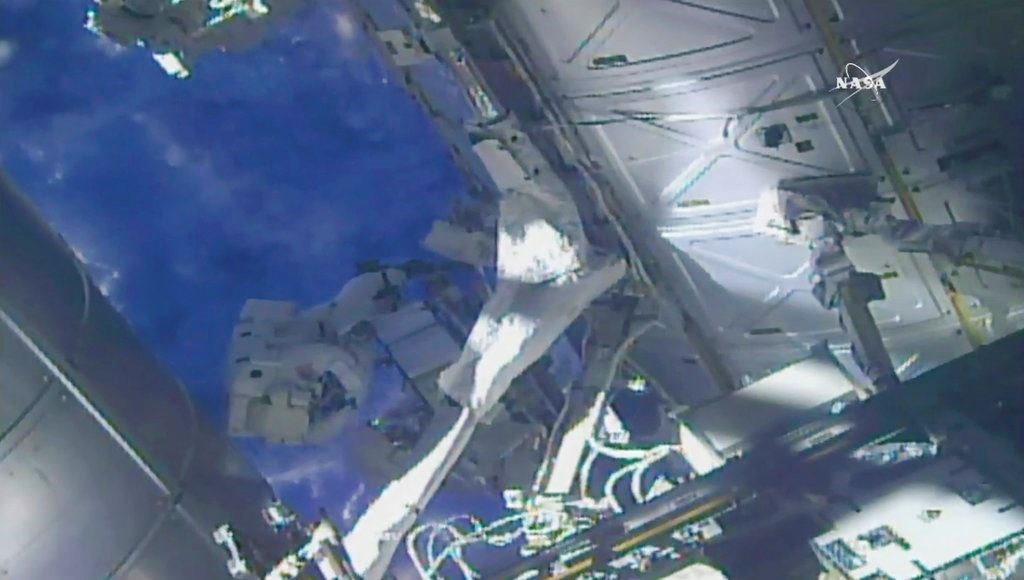 Spacewalking astronauts perform pump swap at space station | MY HERO
