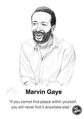 Portrait of Marvin Gaye | Portrait of Marvin Gaye | MY HERO