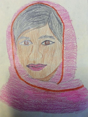 Malala Yousafzai by Avery from Cochrane | Malala Yousafzai by Avery ...