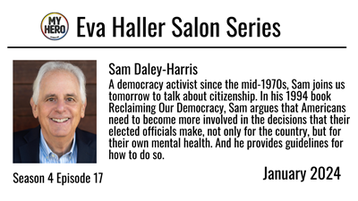 Eva Haller Salon - Sam Daley-Harris | MY HERO